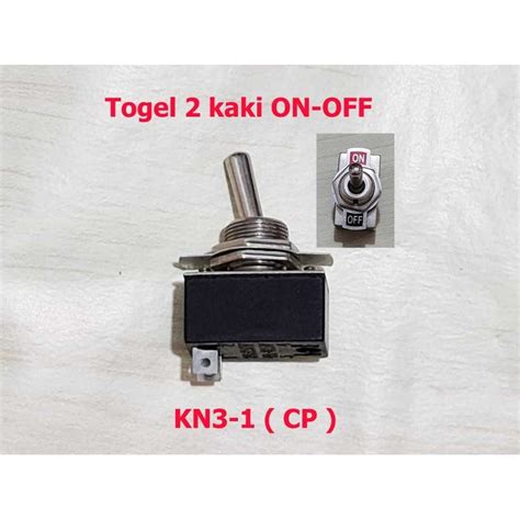 Jual Saklar Toggle 2 Kaki On Off Kn3 1 Cp Switch Saklar On Off