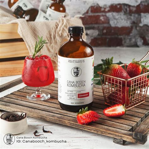 CANA BOOCH STRAWBERRY 480ML คอมบชา รสสตรอเบอรร ขนาด 480ml LINE