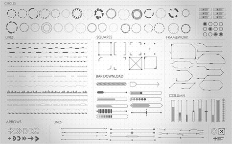 hud elements futuristic user interface templates pt 2 behance