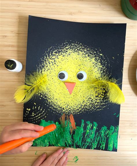 Spring Chick Art Project For Preschoolers Pre K Art With Mrs E