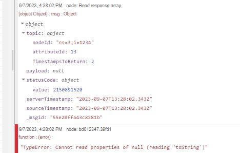 Read Multiple Statuscode Badnodeidunknown X Issue Mikakaraila Node Red