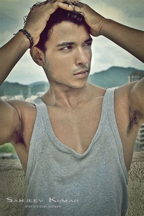 Shirtless Bollywood Men Abhishek Poojari In Briefs Hot Mumbai Model In Underwear