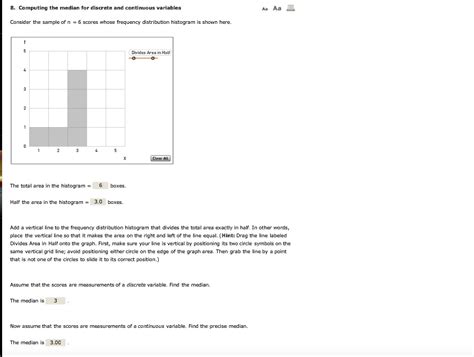 Solved Computing The Median For Discrete And Continuous Variables