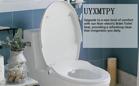 Uyxmtpy Non Electric Bidet Toilet Seat Fits Existing Elongated