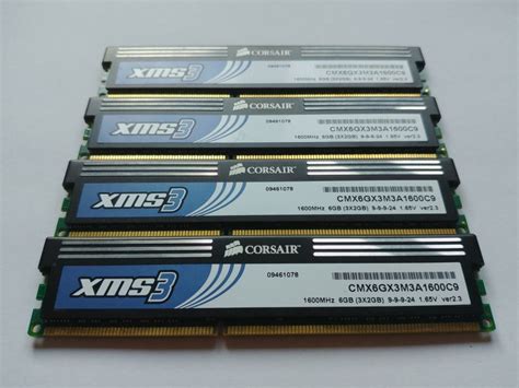 Corsair Xms3 8gb Ddr3 1600 Mhz 4x2gb Ram Memorija