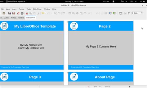 How To Create Simple Libreoffice Impress Presentation Template Throughout Open Office