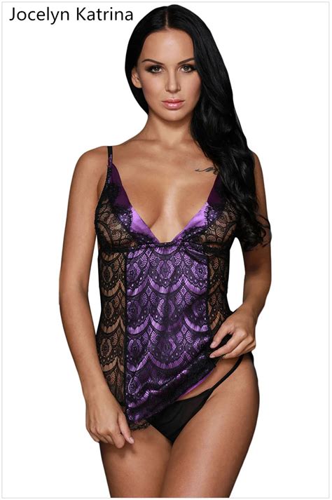 Jocelyn Katrina Brand The Latest Popular Style Purple Deep V Neck Sexy