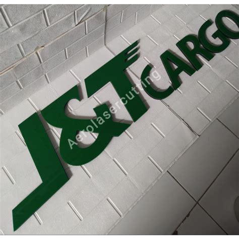 Jual Logo Jnt Cargo Akrilik Murah Akrilik Jnt Label Ekspedisi Jnt Cargo