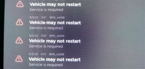 vehicle may not restart tesla motors club