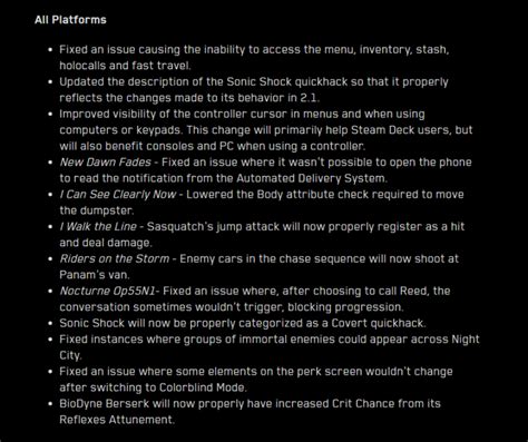 Cyberpunk 2077s Patch 2 12 Finally Fixes Key Binding Issue On Pc