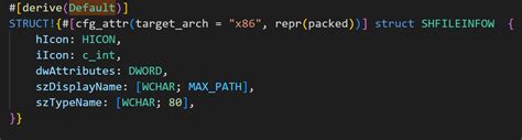 How Can I Do Default Of Shfileinfow Help The Rust Programming