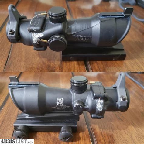 Armslist For Sale Trade Trijicon Acog 4x32 Ta01nsn With Backup Irons