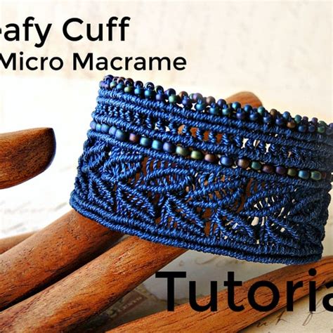 Micro Macrame Tutorial Hydrangeas Bracelet Pattern Beaded Etsy