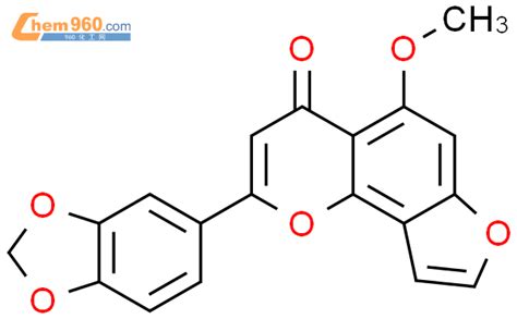 69722 45 8 2 Benzo 1 3 Dioxol 5 Yl 5 Methoxy Furo 2 3 H Chromen 4 OnCAS