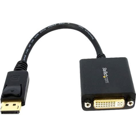 Questions And Answers StarTech Com DisplayPort Adapter Black DP DVI Best Buy