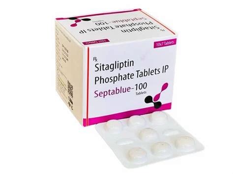 Sitagliptin Phosphate Monohydrate Metformin Hydrochloride Tabletsseptablue M500 At ₹ 275strip