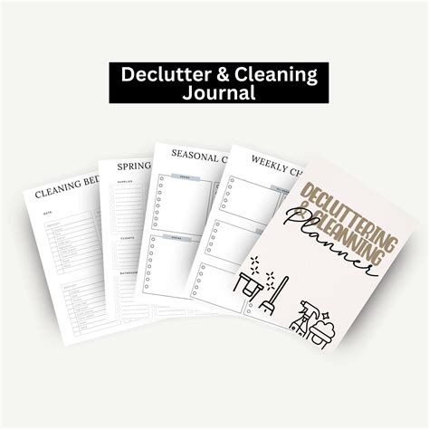 Declutter Checklist Declutter Tracker Declutter And Cleaning Journal