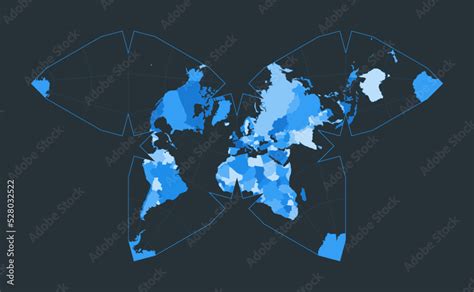 World Map Steve Watermans Butterfly Projection Futuristic World