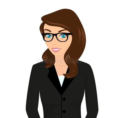 Businesswoman Close Up Stock Vector Illustration Of Adult 44289517