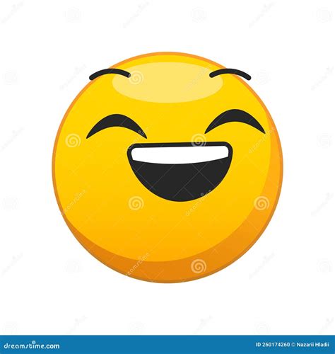 Illustration Du Visage Riant Emoji Pour Une Discussion Illustration