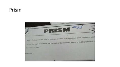 Class 12 Th Science Notes For Practicle File Diode And Prismpptx
