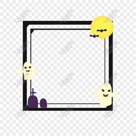 Bat Ghost Border PNG Images With Transparent Background Free Download On Lovepik