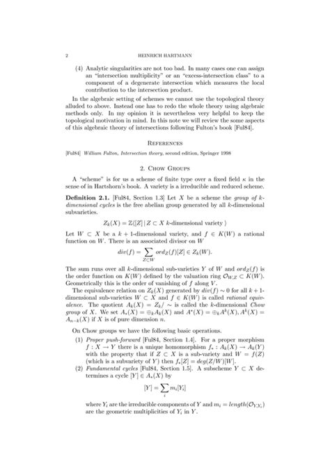 Notes On Intersection Theory PDF