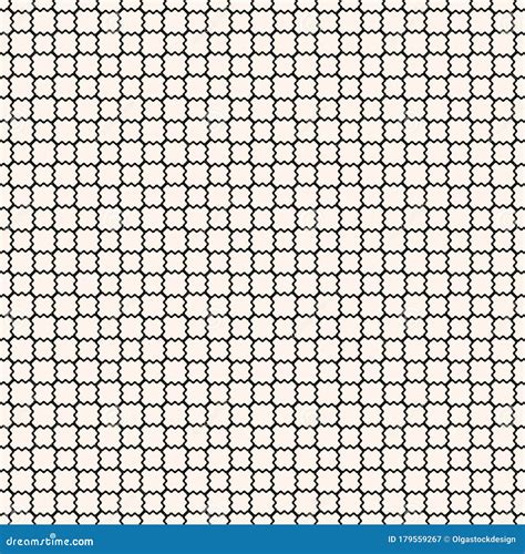 Mesh Seamless Pattern Vector Texture Of Wavy Grid Weaving Smooth Lattice Stock Vector