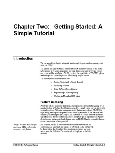 Chapter Two Getting Started A Simple Tutorial Feature Guessing