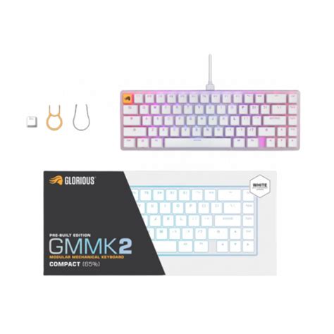 Glorious Gmmk2 Qtr Modüler Hotswap Mekanik Compact Rgb Beyaz Klavye
