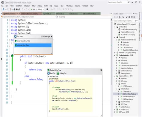 Typemock Isolator V743 Adds Fastfix Improved Smartrunner And Visual