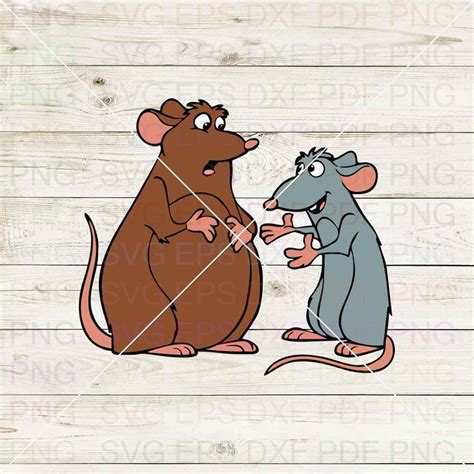 Mouse Remy And Emile Ratatouille 008 Svg Dxf Eps Pdf Png Cr Inspire