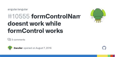 Formcontrolname Doesnt Work While Formcontrol Works · Issue 10555