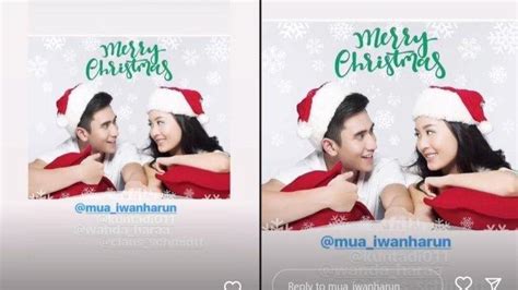 Sinyal Verrell Bramasta Dan Natasha Wilona Pakai Topi Santa Di Hari