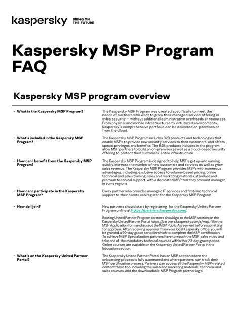 Msp Program Faq Download Free Pdf Pricing Cloud Computing