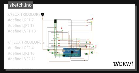 TP FEUX Wokwi ESP STM Arduino Simulator
