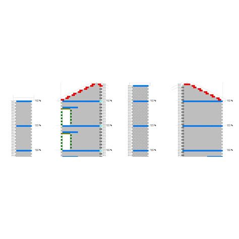 Cmu Shop Drawings With Block Layout Dimensions And Elevations