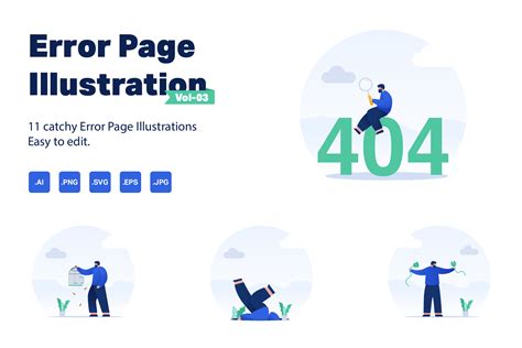 Premium Error Page Vol Illustration Pack From Design Development