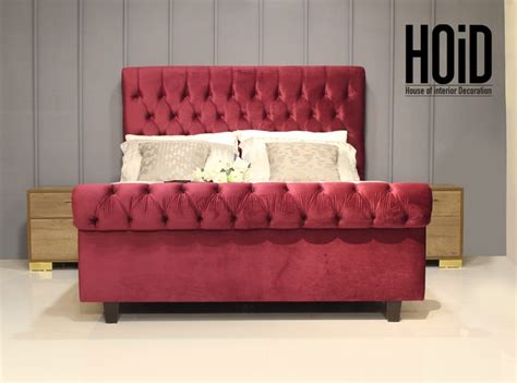 Prime Tufted Bed With 2 Alphie Night Stands Hoid Ca