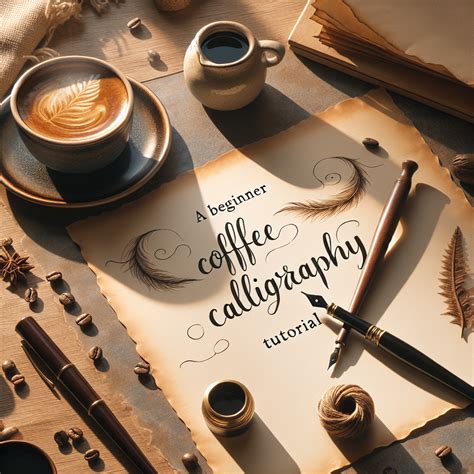 Beginner Coffee Calligraphy Tutorial Easy Steps