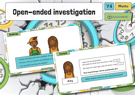 Year 4 Maths Time Open Ended Investigation Grammarsaurus