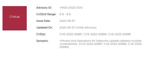 Cve 2023 20887 And Cve 2023 20888 Critical Flaws Affecting Vmware Aria