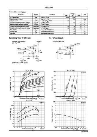 2sc5831pdf Detailed Specification All Transistors Power Mosfet Igbt