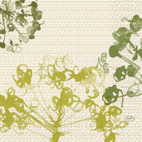 Duni Zelltuch Servietten Green Umbles 33 X 33 Cm Tafeldeko De