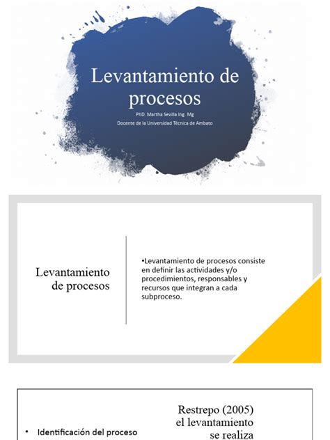 Levantamiento De Procesos Clase 5 Pdf Business Economias