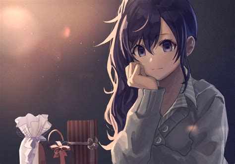 100日チャレンジ Prsk Fa 95日目一旦プレゼントを眺めるまふゆ 」 ぴろケバブのイラスト