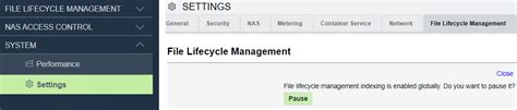Settings — Vpsa Storage Array Version 2309 Sp3
