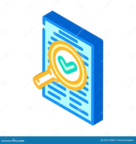 Fact Check News Media Isometric Icon Vector Illustration Stock Vector