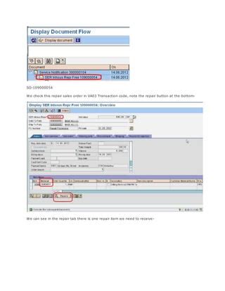 On Receiving Customer Complaint Or Return Component For Repair Process PDF