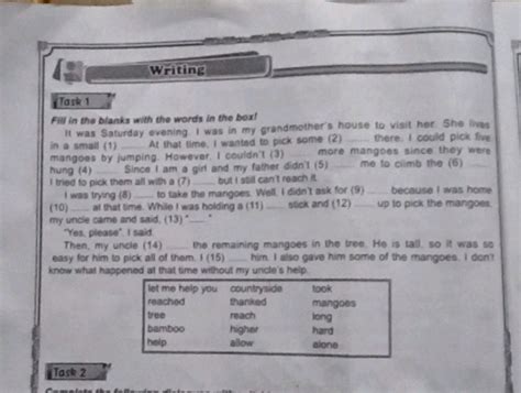 Writing Task 1 Fill In The Blanks With The StudyX